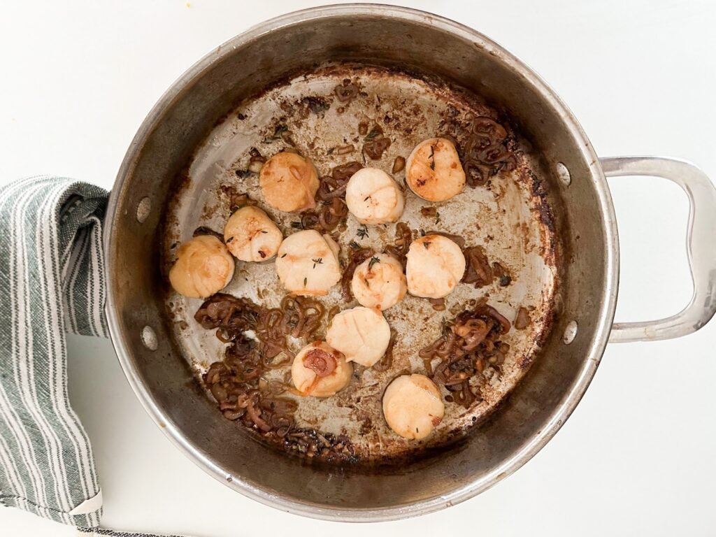 Pasta Primavera with Seared Scallops - Nicole's Tasting Spoon